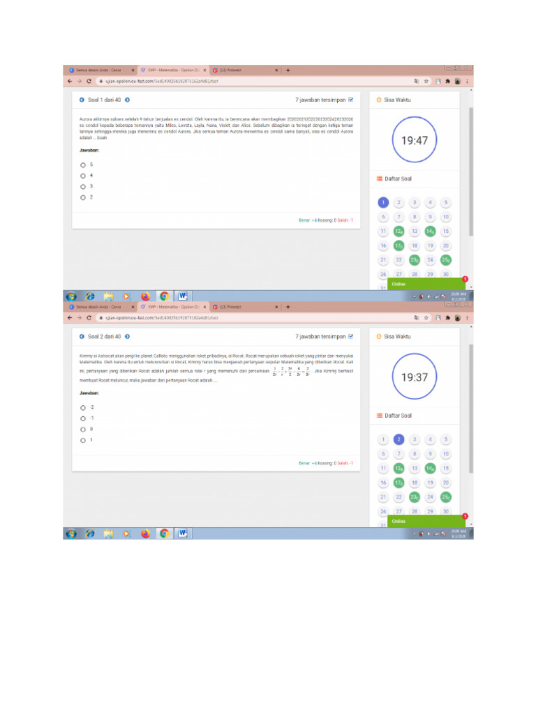 Soal Olimpiade Matematika Opsilon 2020 | PDF