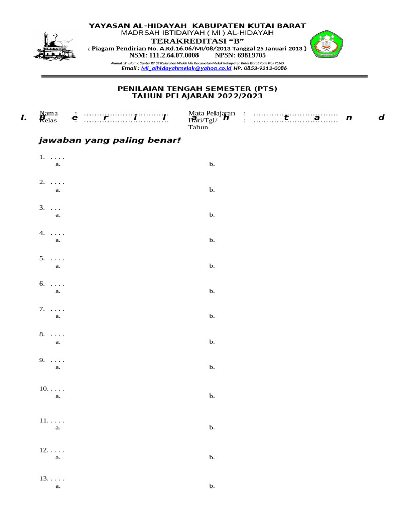 Kop PTS | PDF