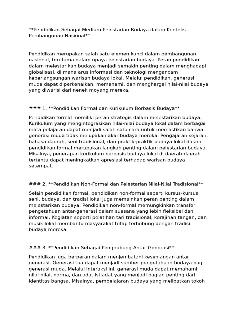 Pendidikan Sebagai Usaha | PDF | Ilmu Sosial