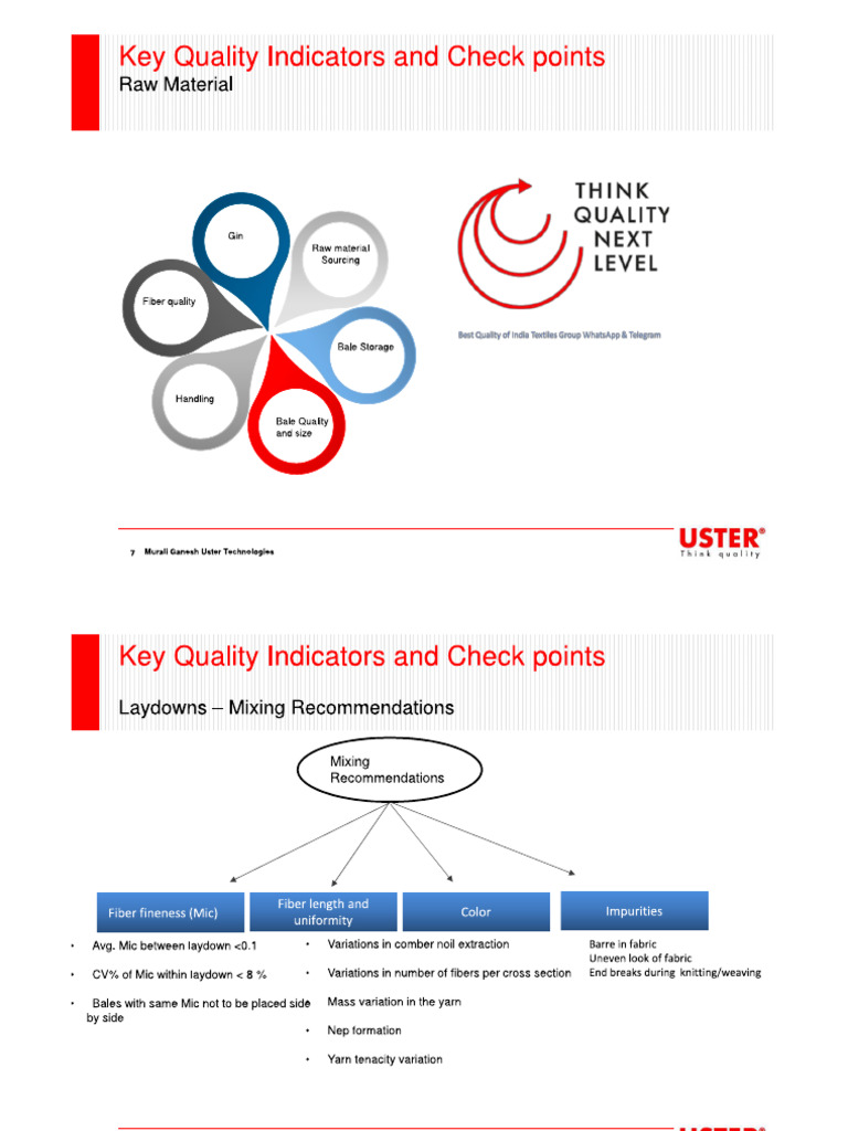 Uster Rawmaterial | PDF