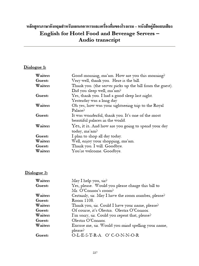 15.FB Student Book AUDIO Script | PDF