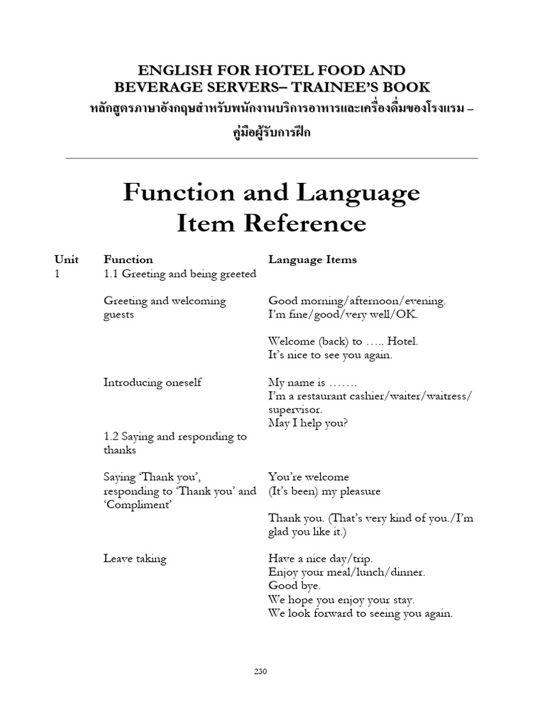 13.FB Student Book Unit Function and Language Items | PDF