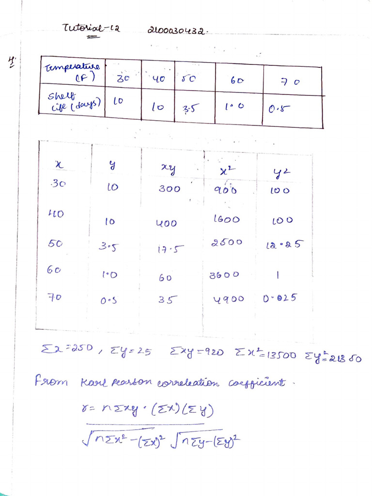 Tutorial 12 | PDF