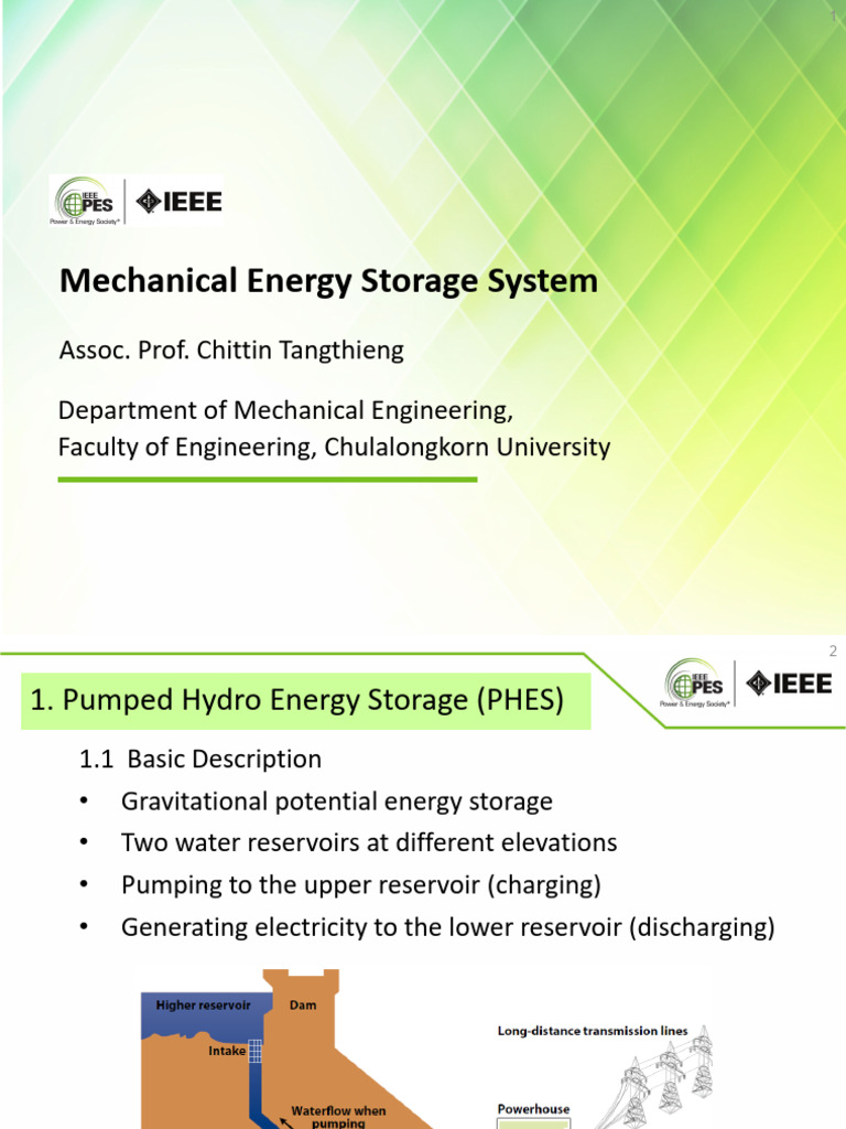 04 ระบบกักเก็บพลังงานเชิงกล (Mechanical Energy Storage System MESS ...