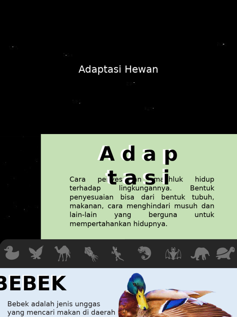 Adaptasi Hewan | PDF