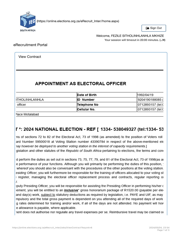 ERecruitment Portal | PDF