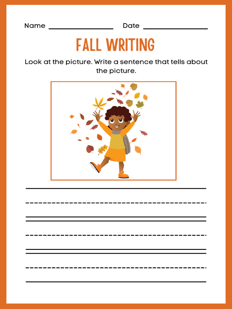 Autumn Picture Prompts Writing Worksheet - 20240502 - 125555 - 0000 | PDF