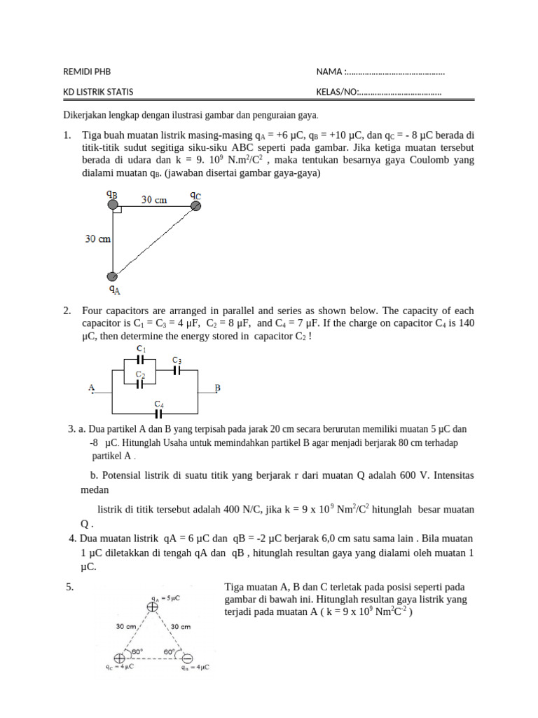 Remidi PHB Fisika Kelas Xii | PDF