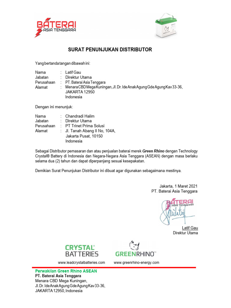 Contoh Surat Penunjukan (SPK) | PDF | Teknologi & Rekayasa