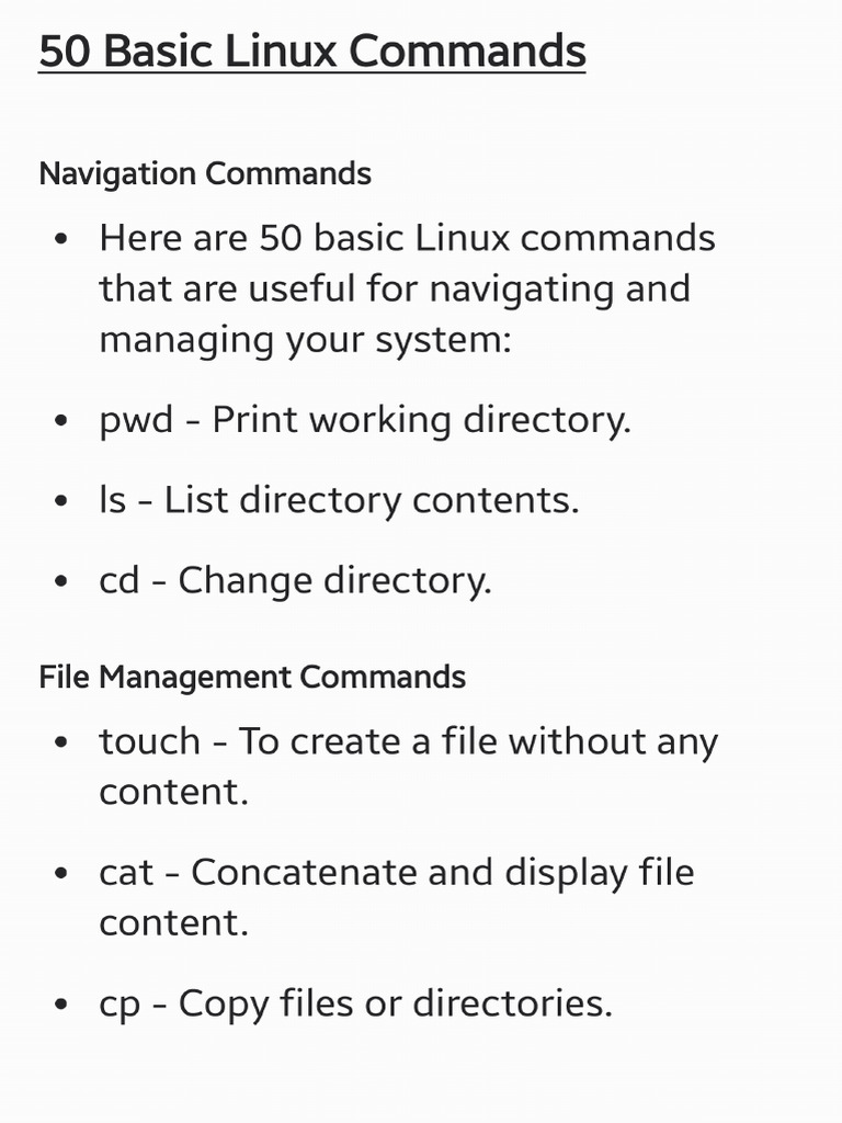Linux Commands | PDF