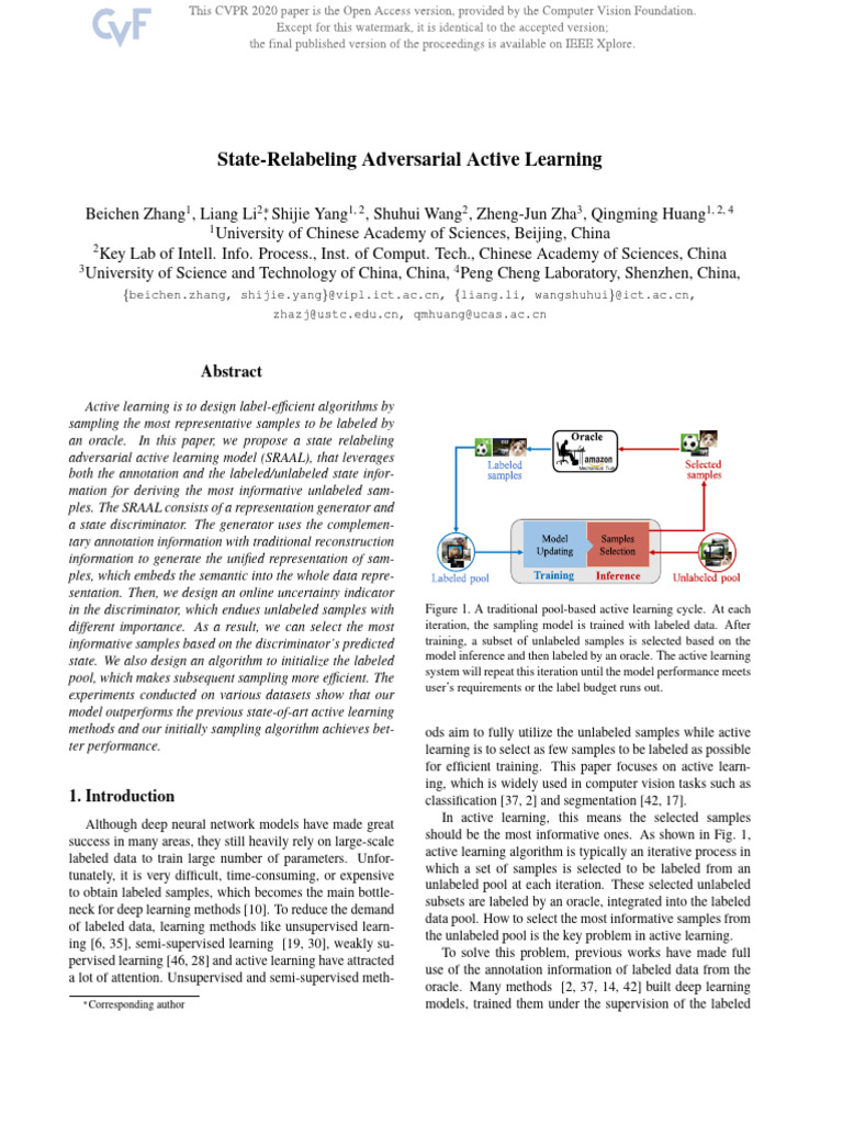 CVPR'20 State-Relabeling Adversarial Active Learning | PDF