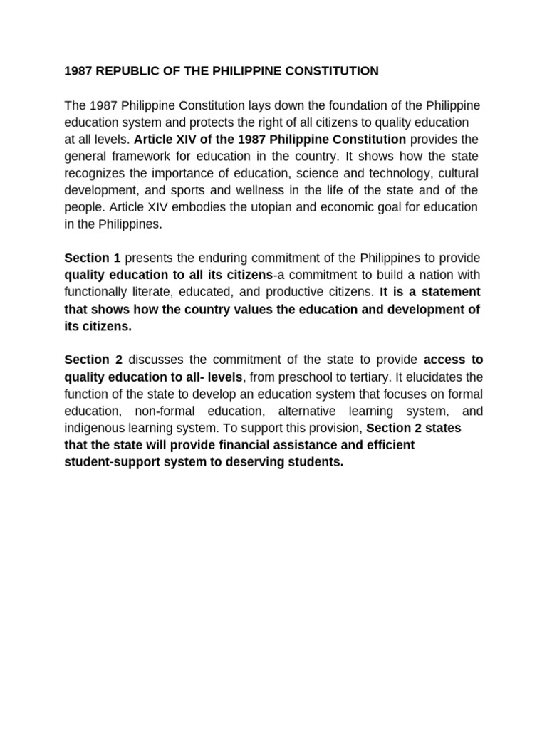 1987 Republic of The Philippine Constitution | PDF | Social Science