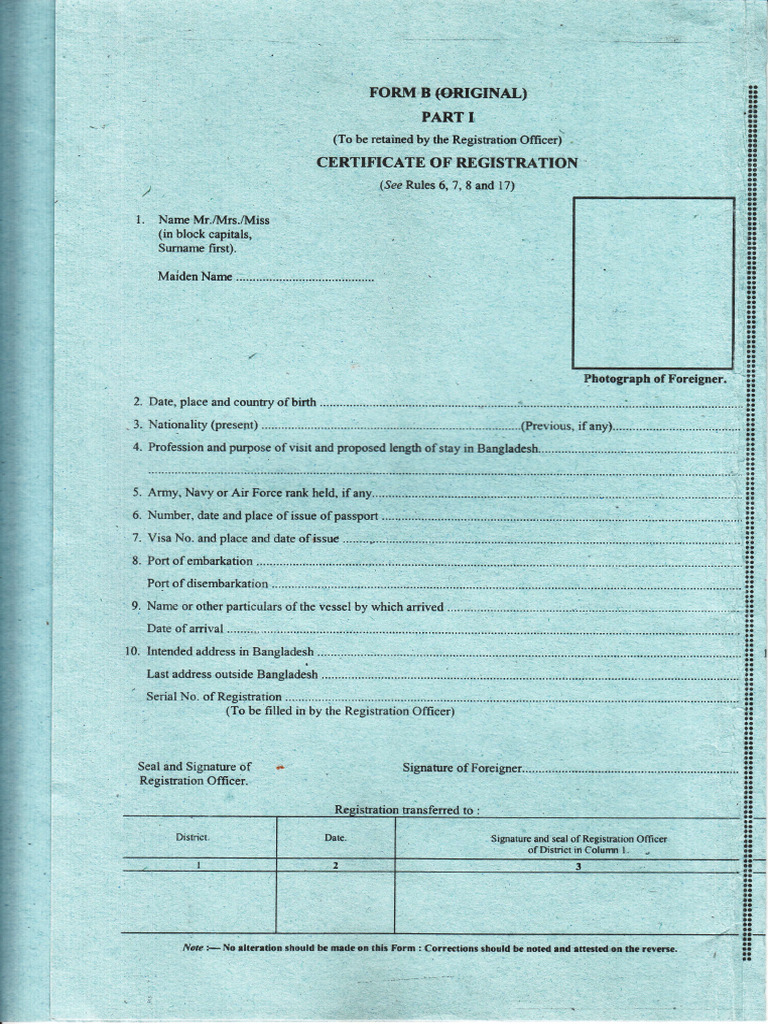 Registration Form - 01 | PDF