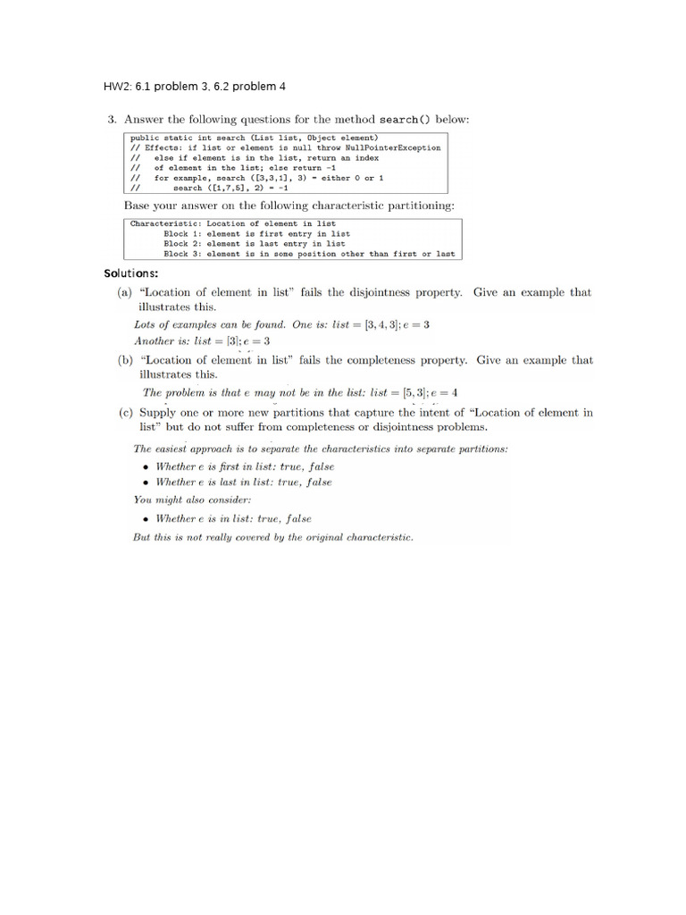 HW2 Questions Solutions | PDF