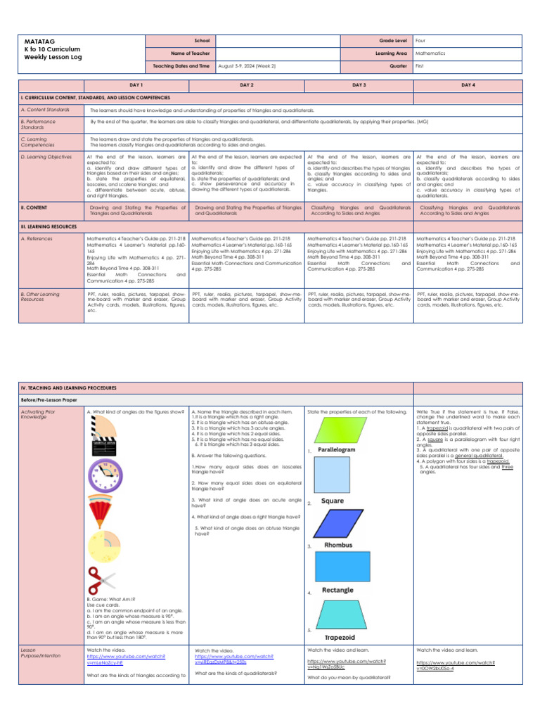 Math4 Q1 W2 Le | PDF