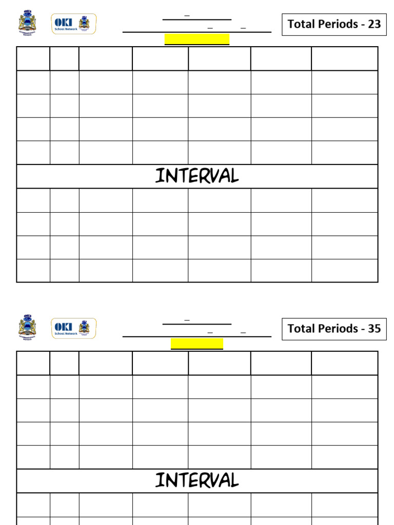 Personal Timetables | PDF