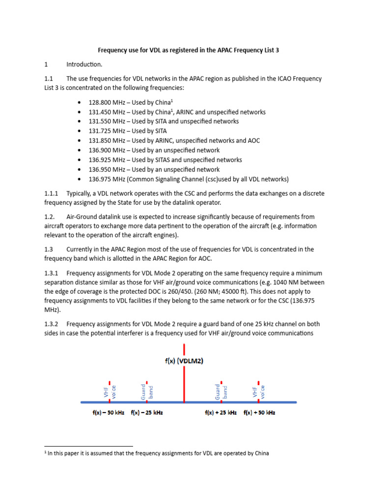SP05-Frequency Use For VDLLY | PDF