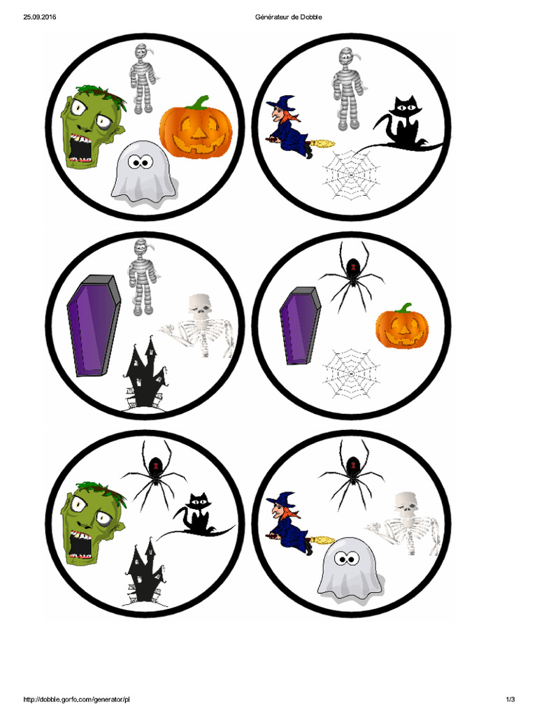 Halloween Dobble | PDF