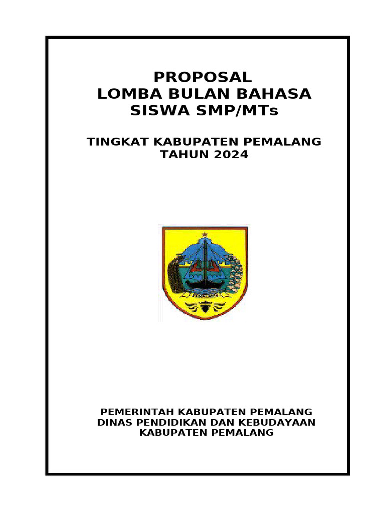 Proposal Bulan Bahasa 2024 (Oke Bos) | PDF