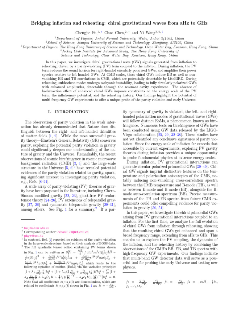 Bridging Inflation and Reheating: Chiral Gravitational Waves From Ahz ...