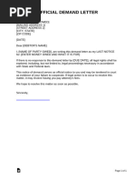 Final Demand Letter for Payment | PDF