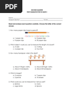 Grade 1 Measuring Length Non Standard Units B | PDF
