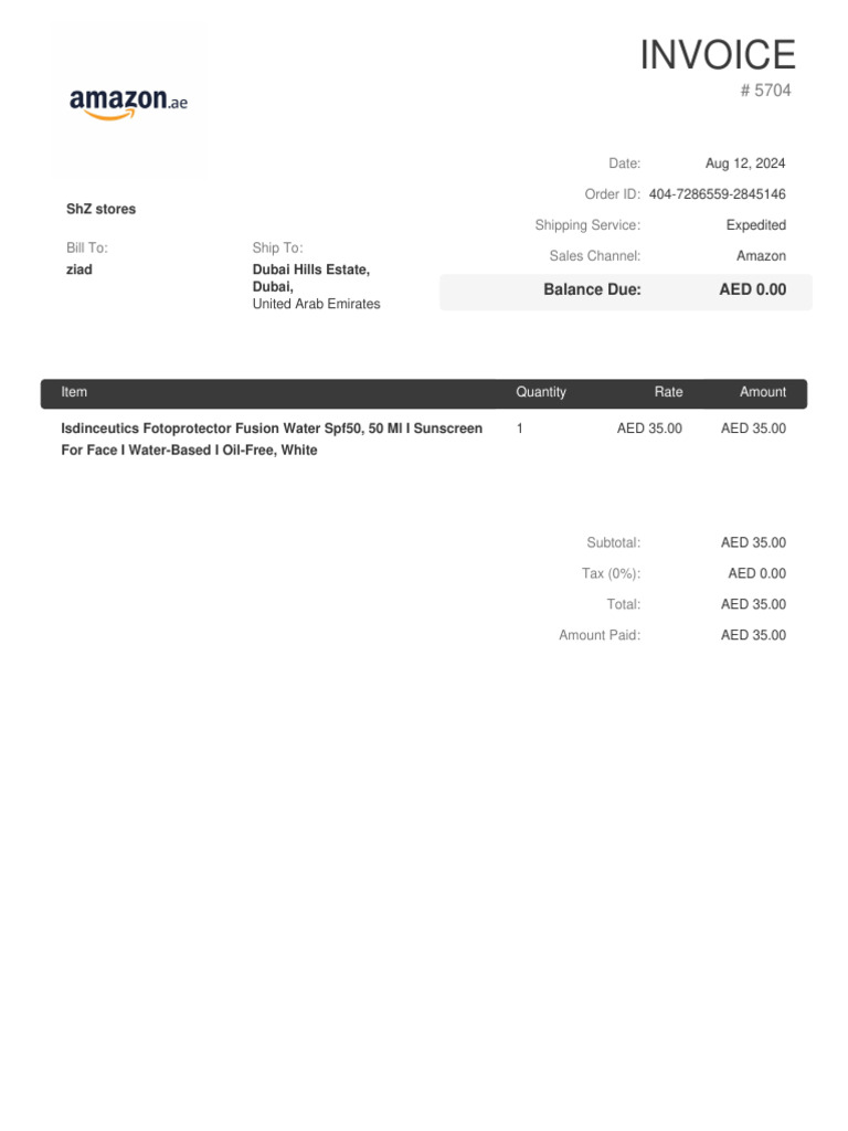 Invoice 5704 | PDF