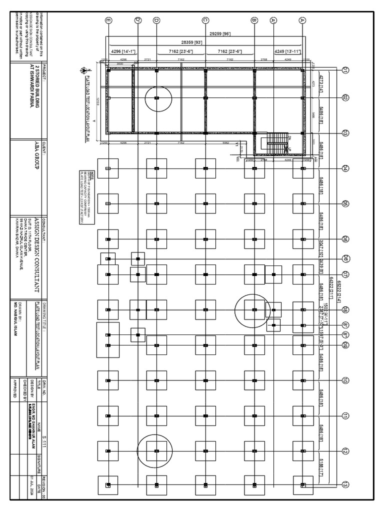Plate Load Test Location Layout Plan (17-10-24) | PDF