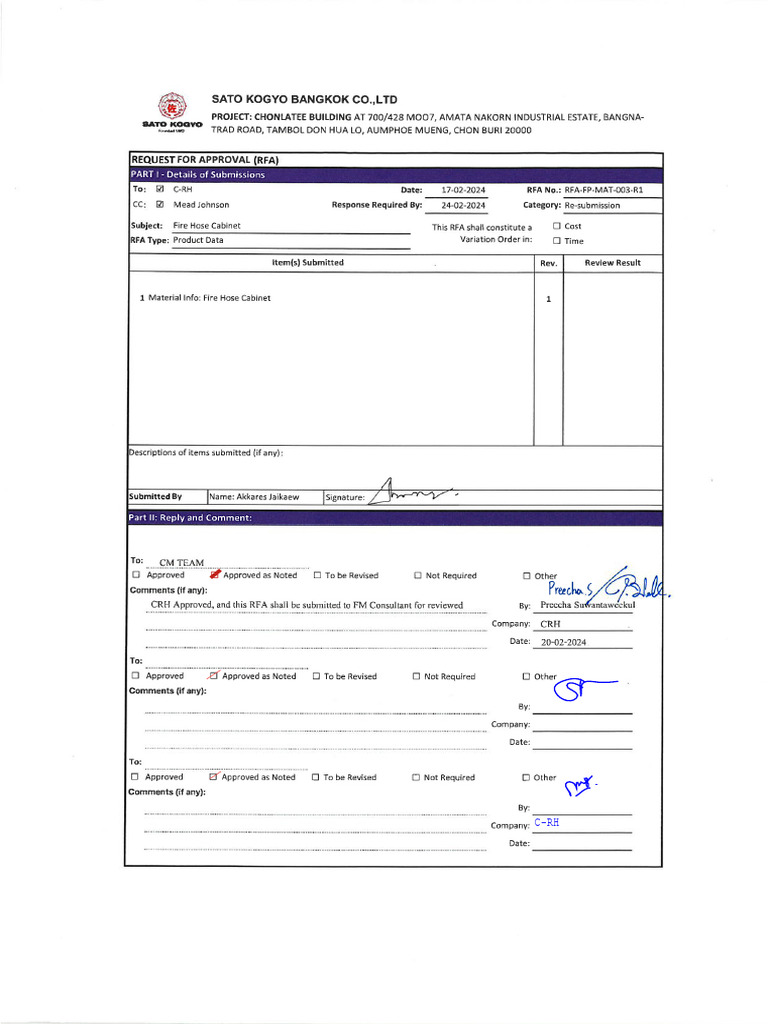 RFA-FP-MAT-003-R1 - Fire Hose Cabinet - CRH-AN - RB-AN | PDF