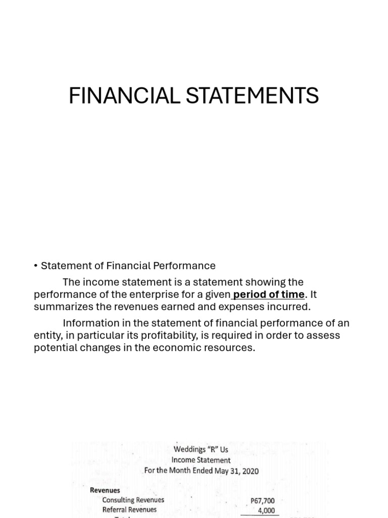 Financial Statements | PDF