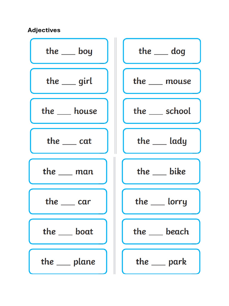 KS1 Adjectives | PDF