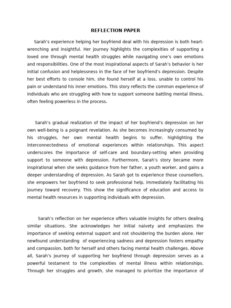 Reflection Diss | PDF