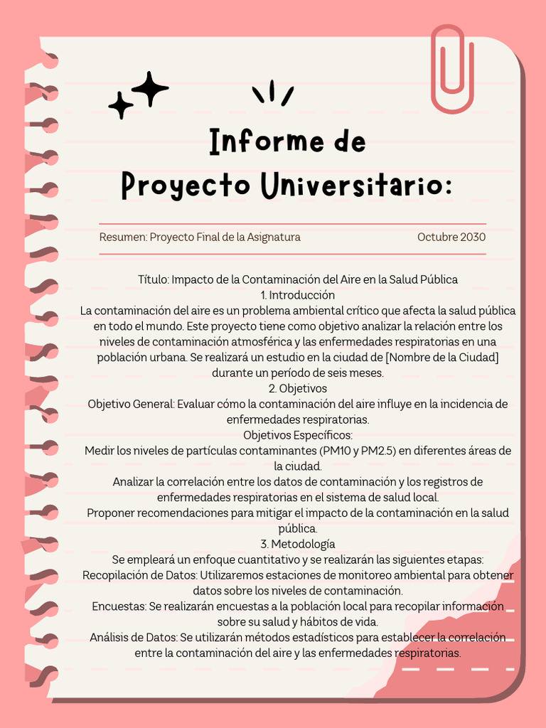 Informe Proyecto Uni | PDF