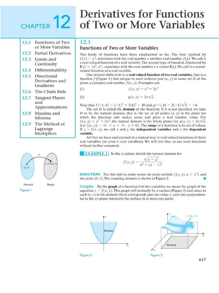 Derivatives For Two or More Variables | PDF