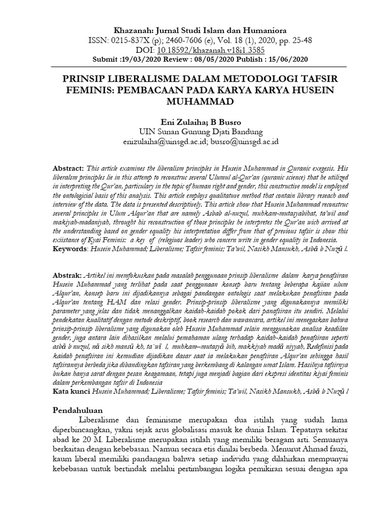 Metodologi Tafsir Feminis | PDF