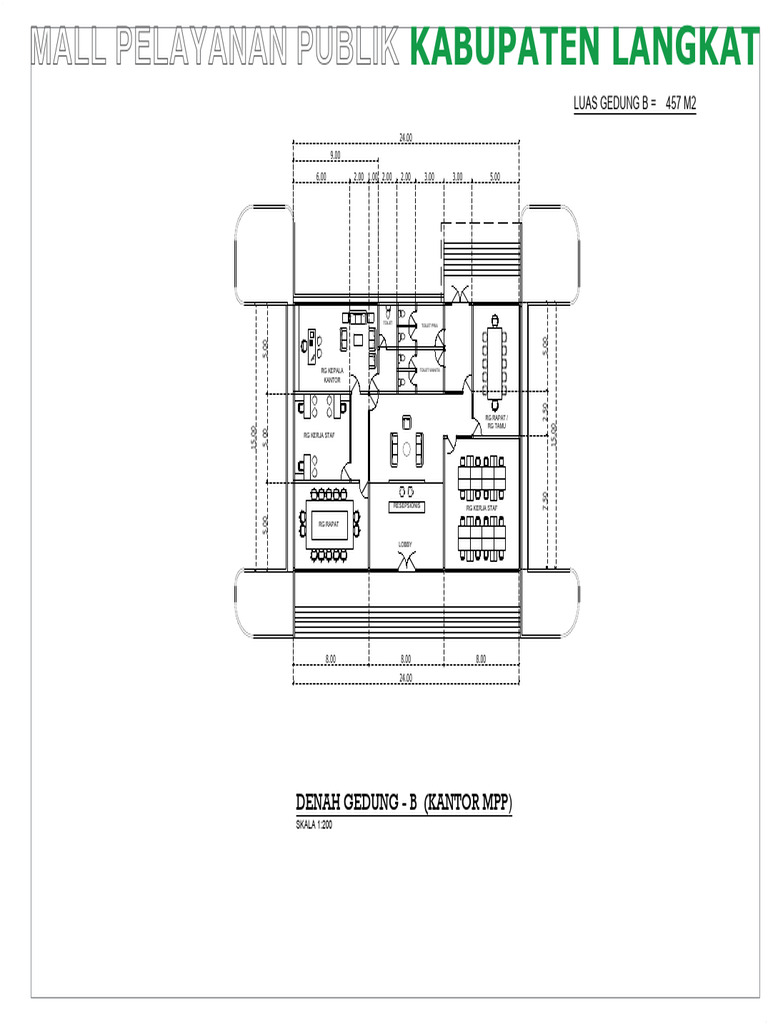 Denah Gedun B MPP | PDF