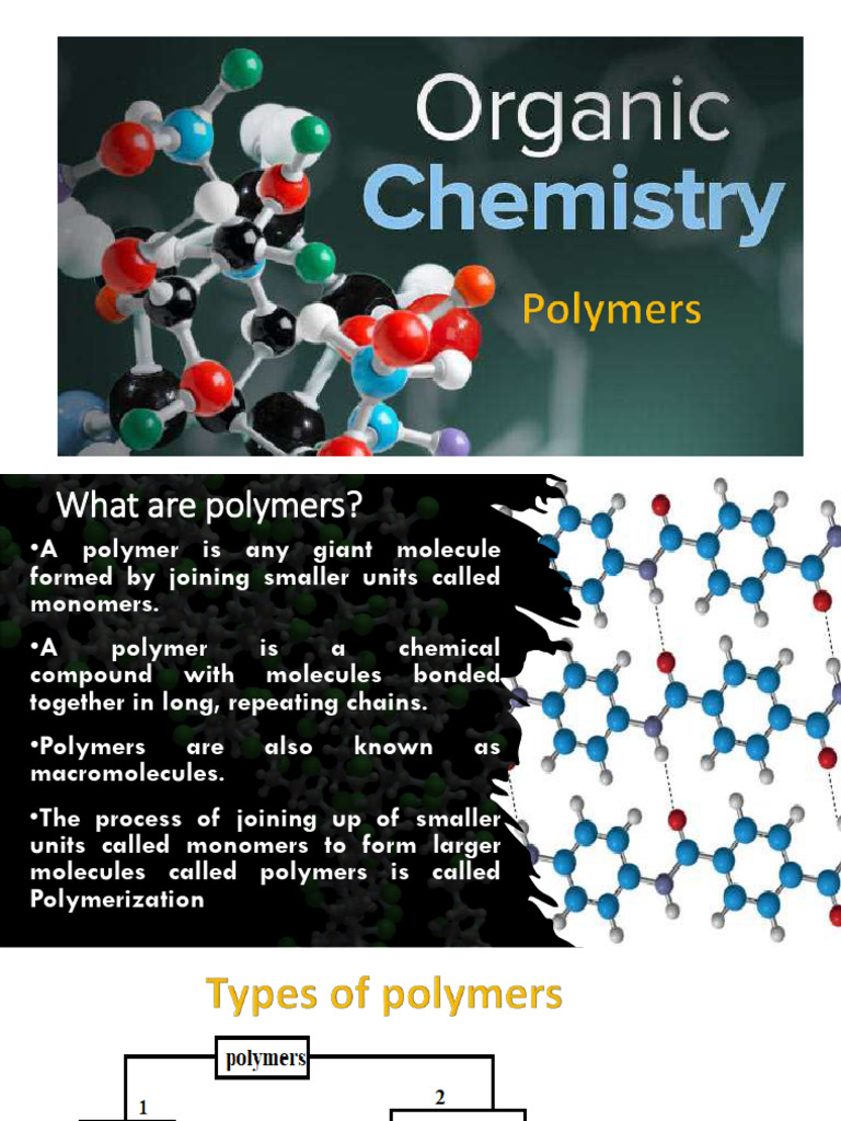 Igcse-Che Organic Chemistry - Polymerization | PDF