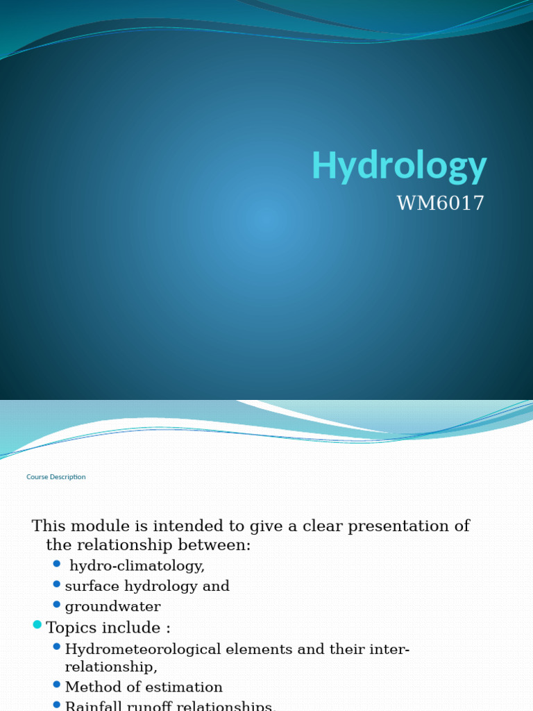 Chapter 1_PPT_class_AF | PDF | Hydrology | Groundwater