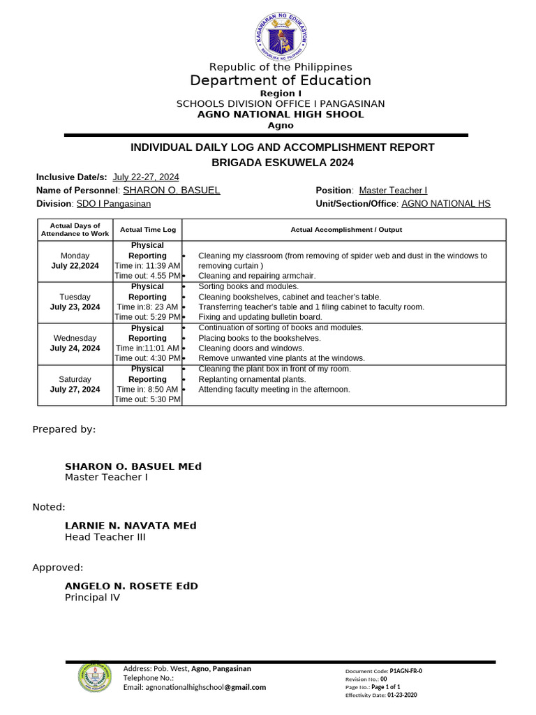 IDLAR Brigada 2024 | PDF