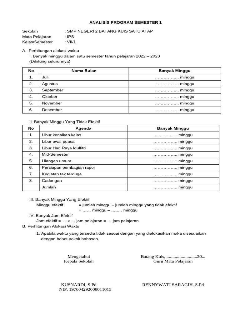 ANALISIS PROSEM 1 IPS Kur Merdeka | PDF