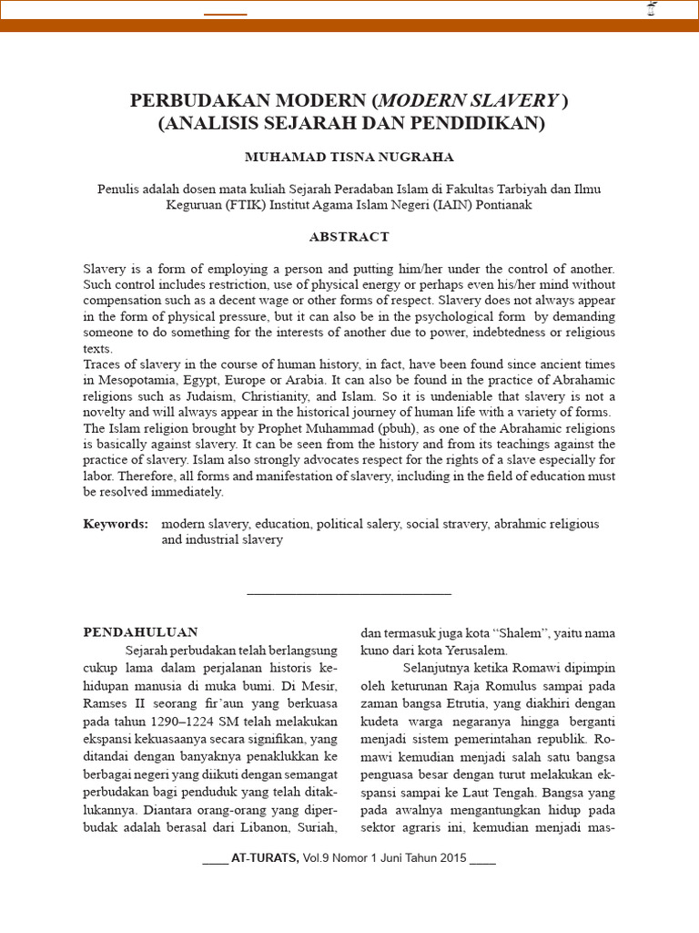 Perbudakan Modern | PDF