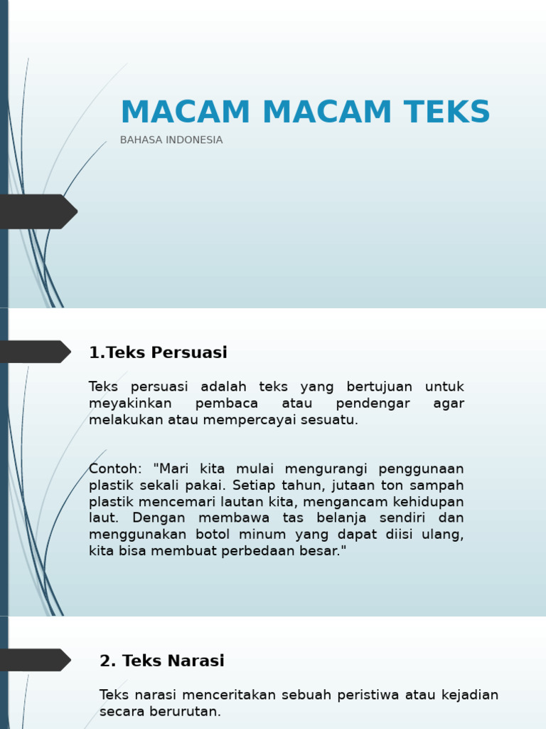 MACAM MACAM TEKS | PDF