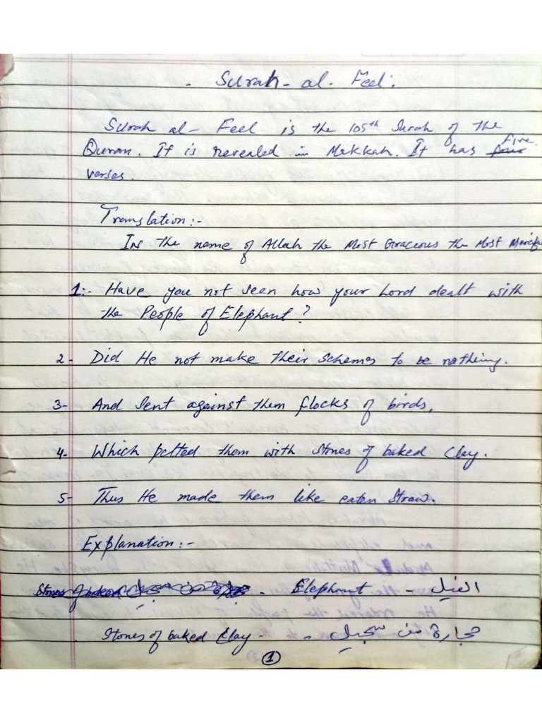 Surah Al Feel | PDF