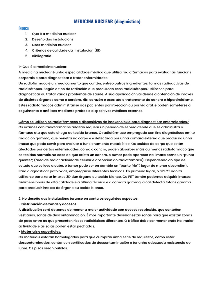 Medicina Nuclar Trabajo | PDF