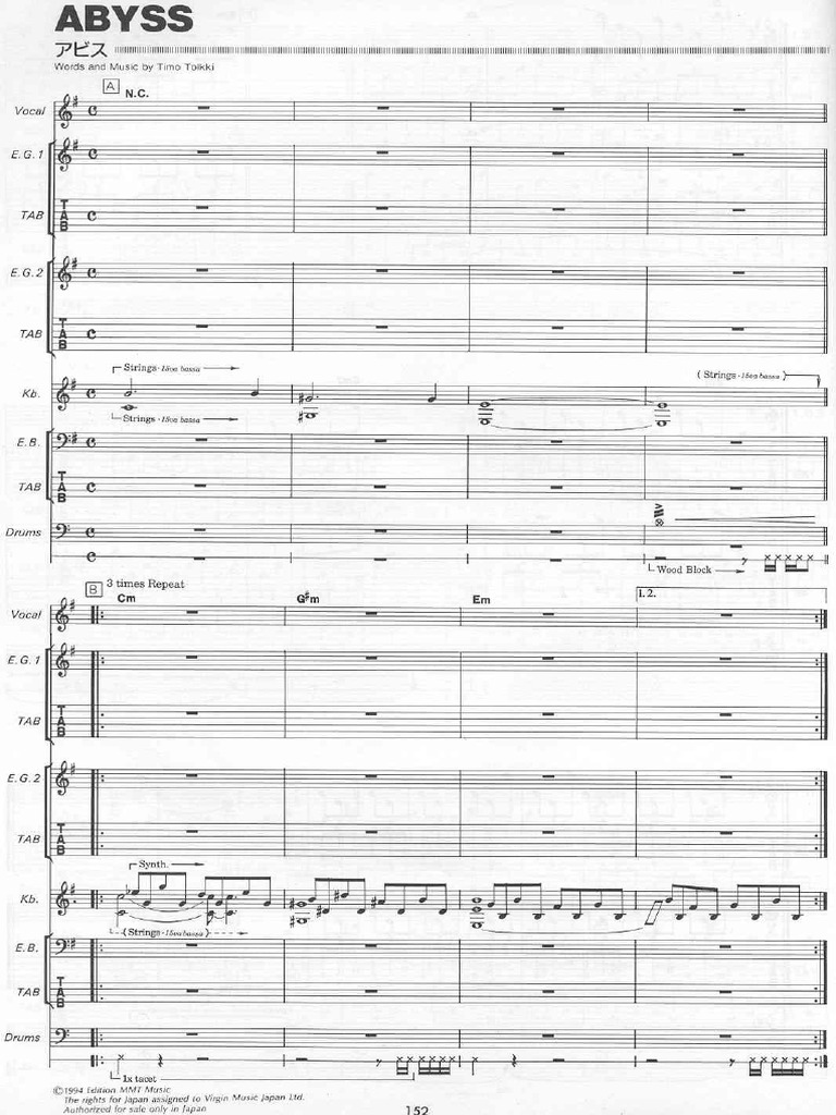 Stratovarius - Abyss | PDF