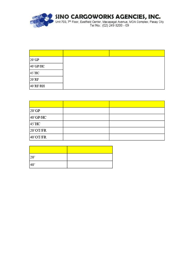 SINO CARGO | PDF