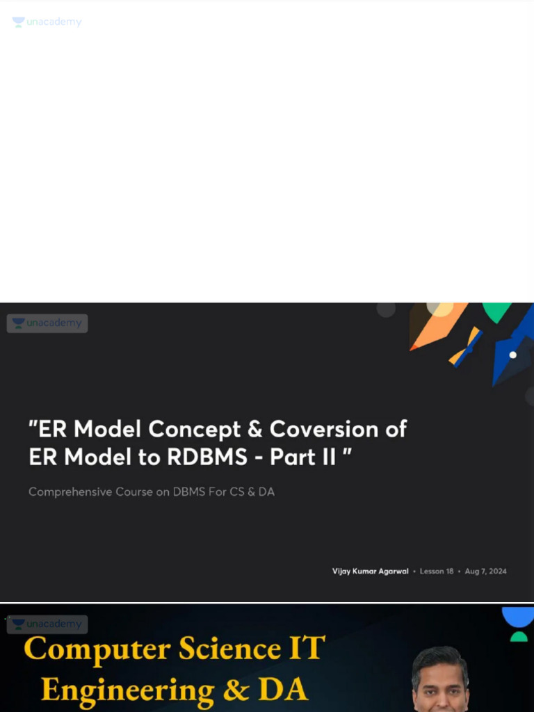 ER Model Concept Coversion of ER Model To RDBMS Part II With Anno | PDF