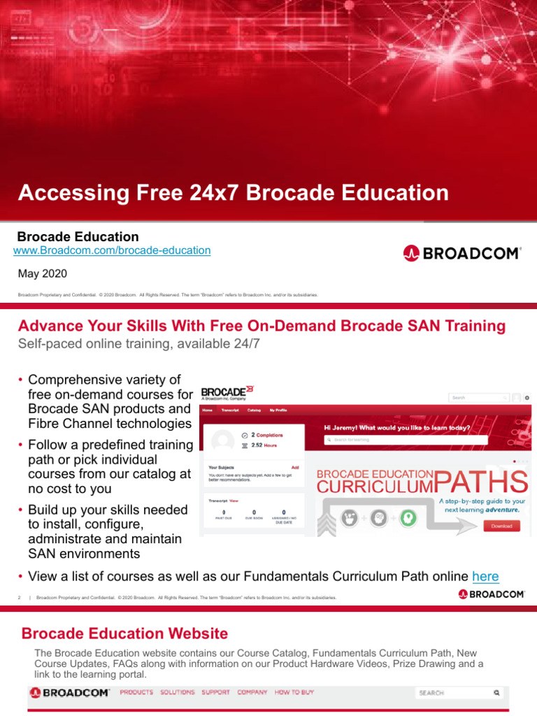 Accessing Brocade Education | PDF