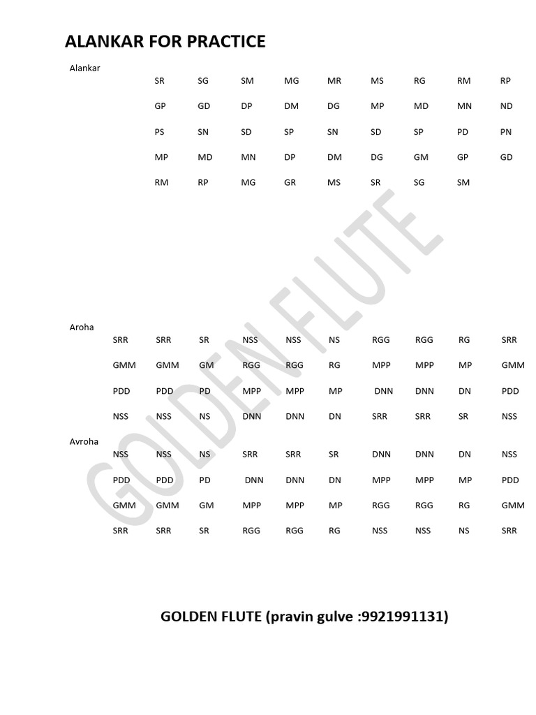 Alankar For Practice | PDF