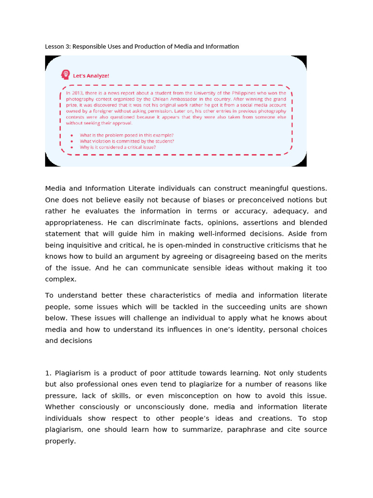 Lesson 3 For Asynchronous | PDF
